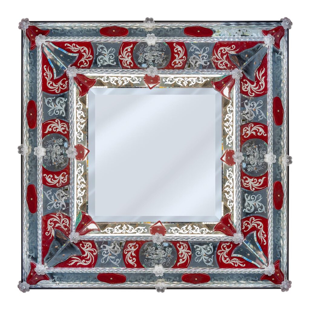 MIDDLE AGES | Mirror Venetian Art Glass | BF SIGNORETTI