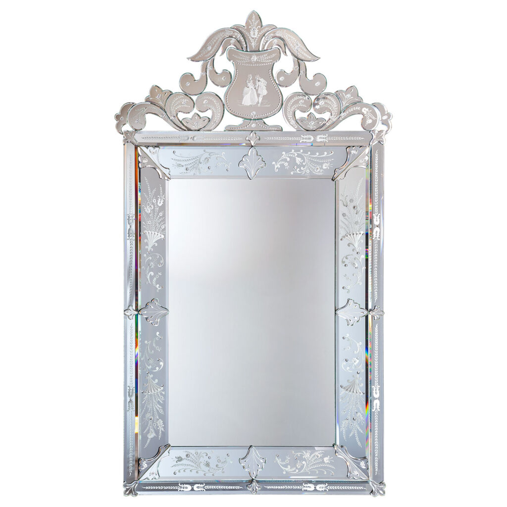 MIDDLE AGES | Mirror Venetian Art Glass | BF SIGNORETTI